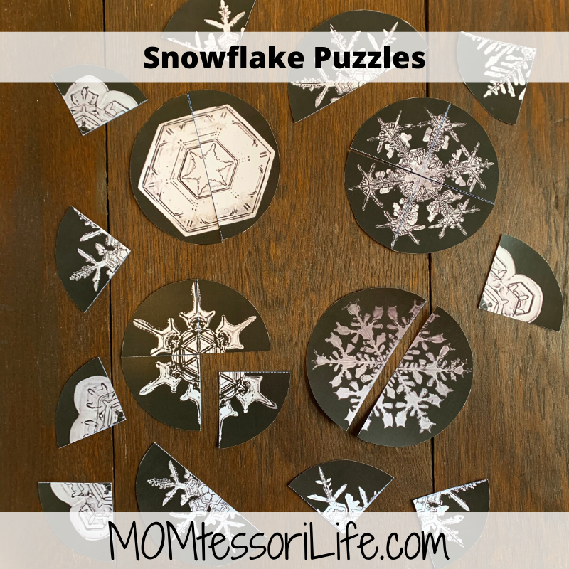 Snowflake Puzzles etsy – MOMtessori Life