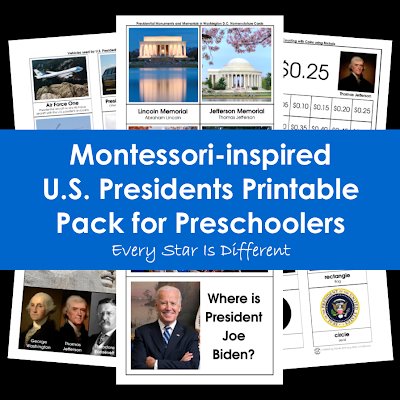 Montessori-Inspired U.s. Presidents Printables – MOMtessori Life