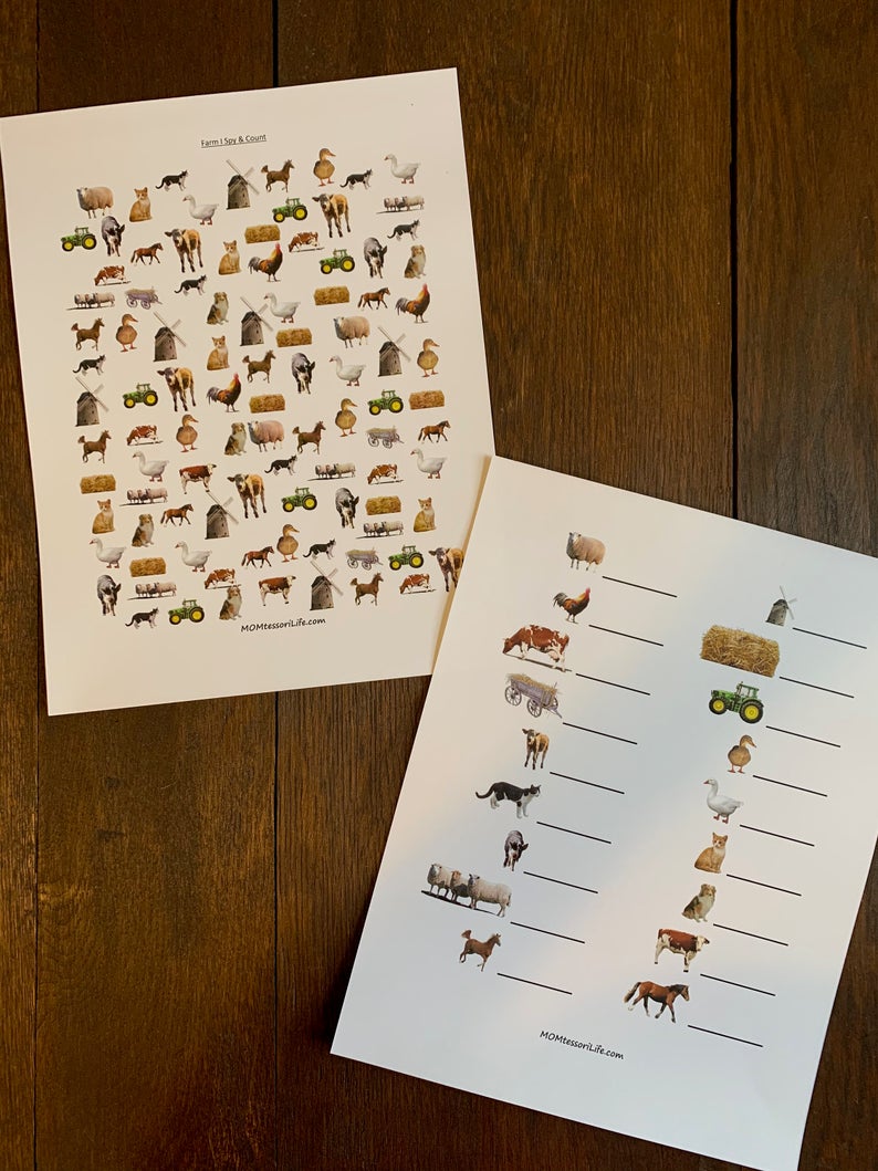 Farm-I-Spy – MOMtessori Life