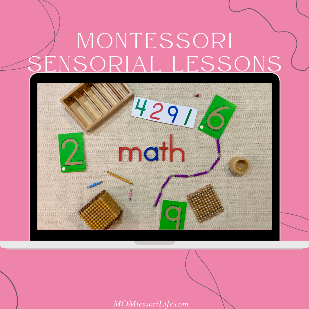 Montessori Sensorial Lessons cover – MOMtessori Life